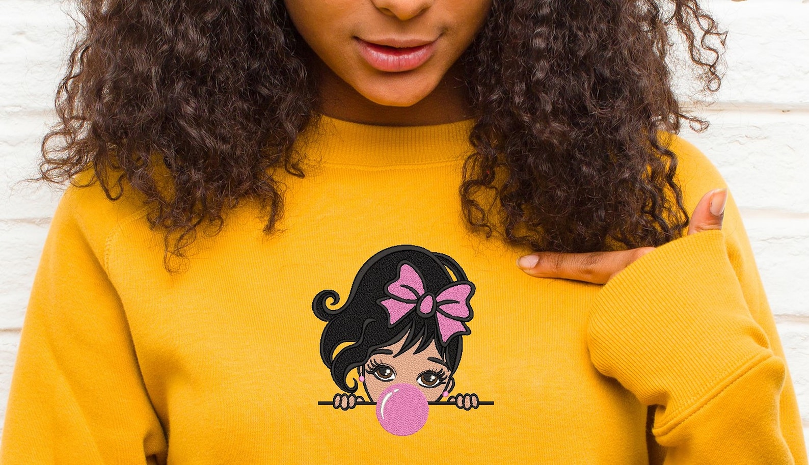 Girl Embroidery Design 4 Sizes Instant Download - Etsy