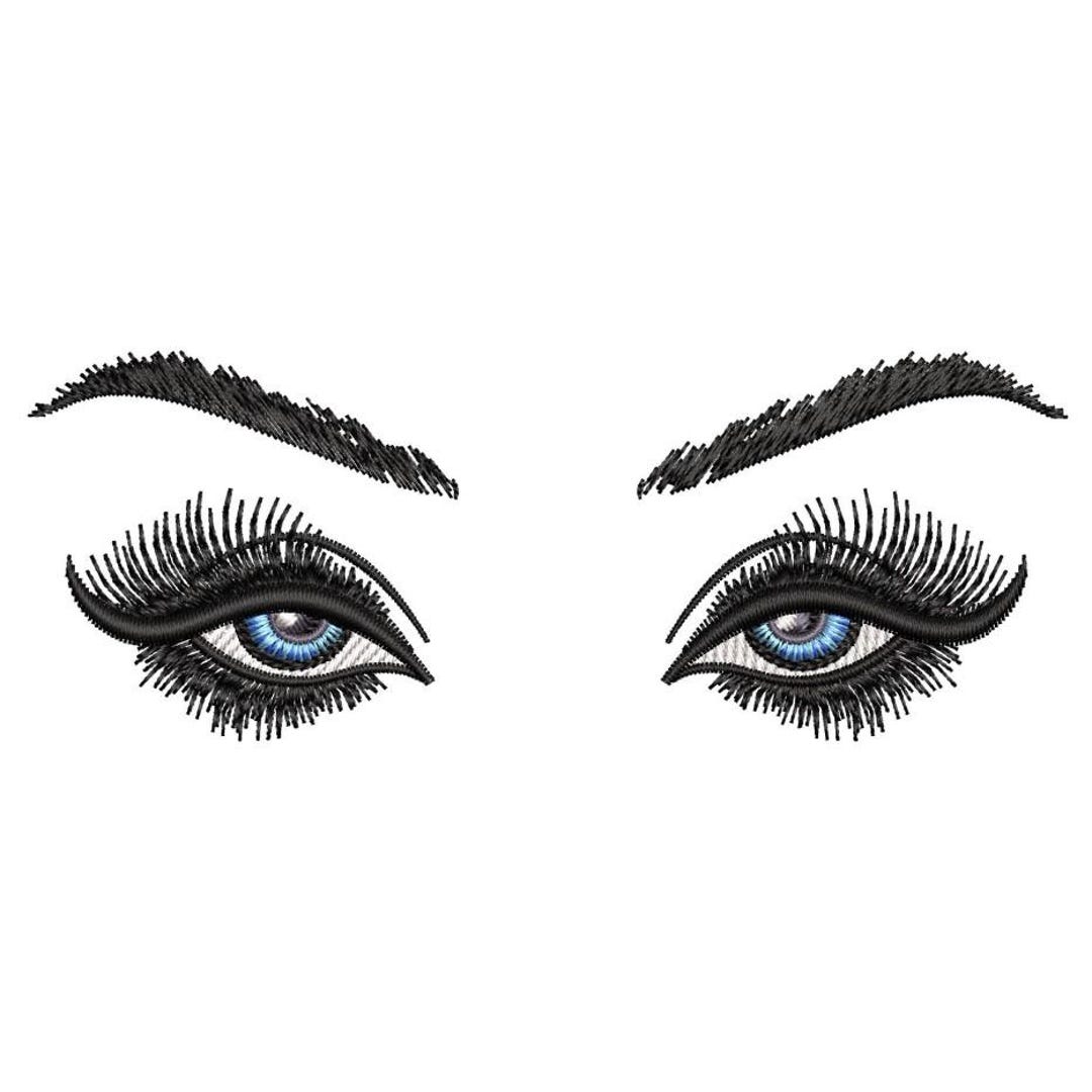 Eyes Embroidery Design, 5 Sizes, Instant Download - Etsy