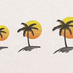 Palm Embroidery Design, Beach Machine Embroidery Design, Tree ...