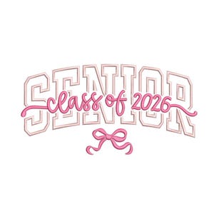 Graduation Embroidery Design, Class of 2026 Embroidery File, 2026 Grad ...