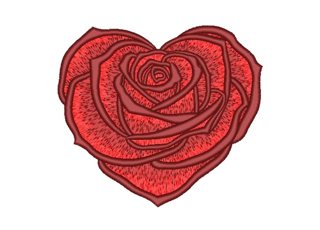 Heart Embroidery Design, Valentine's Day Embroidery File, 3 Sizes ...