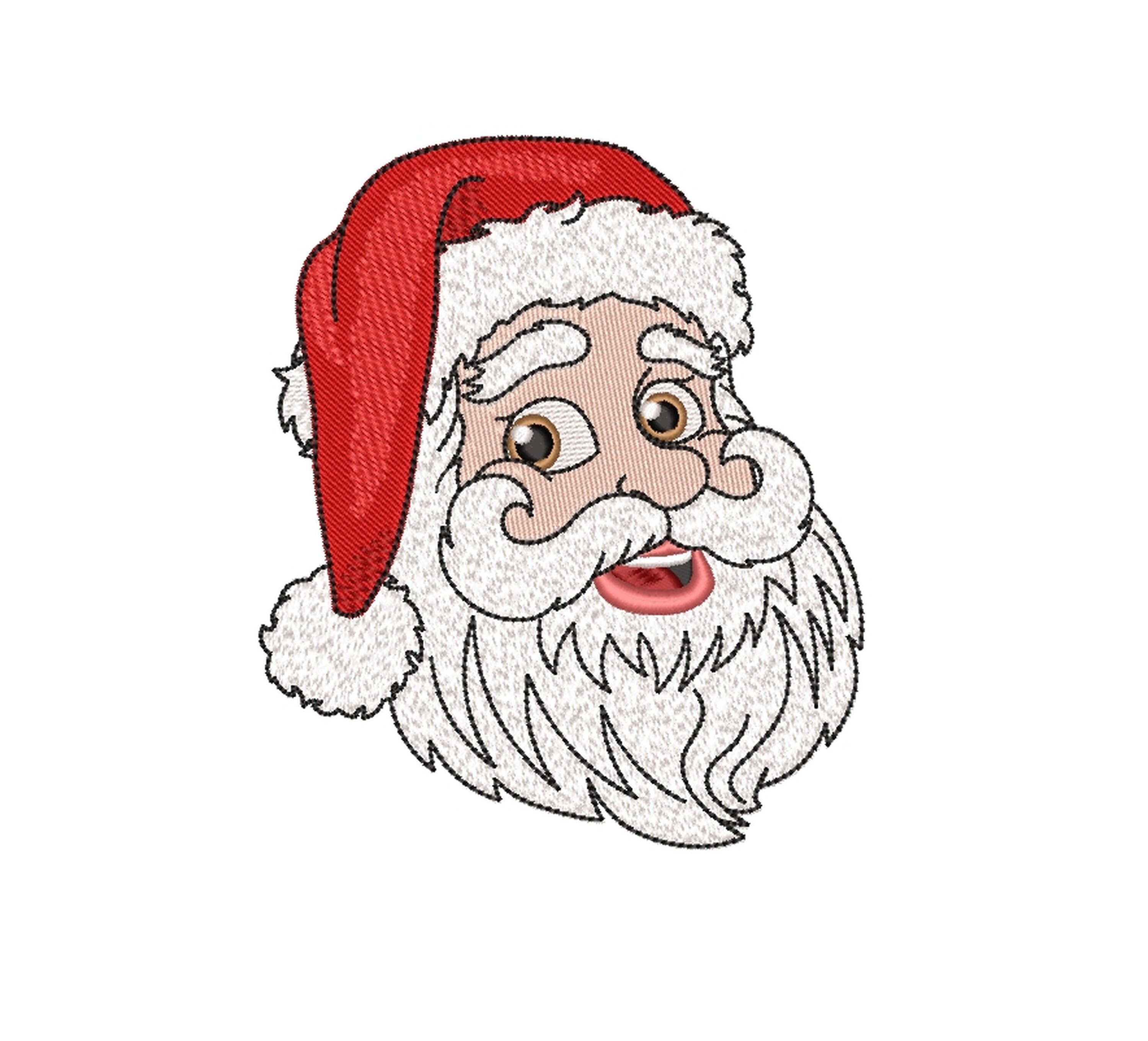 Santa Claus Embroidery Design Christmas Embroidry File 4 - Etsy