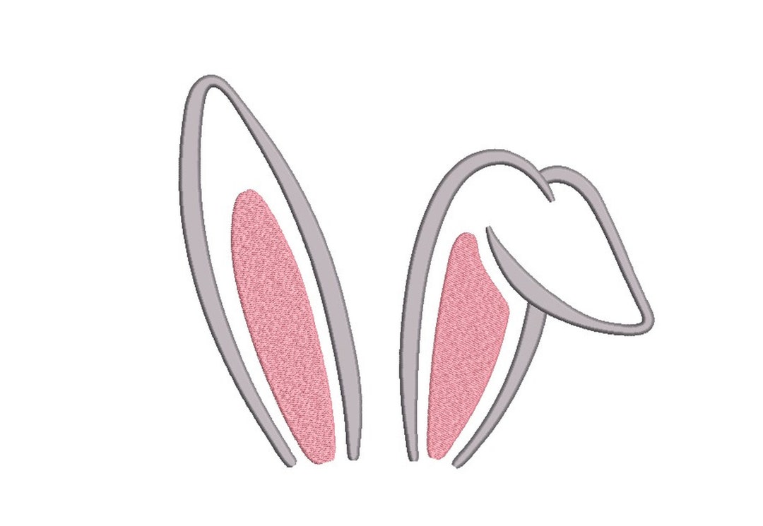Bunny Ears Embroidery File, 5 Sizes, Instant Download - Etsy