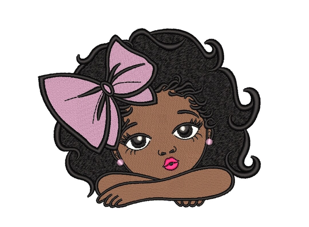 Girl Embroidery Design, 4 Sizes, Instant Download - Etsy