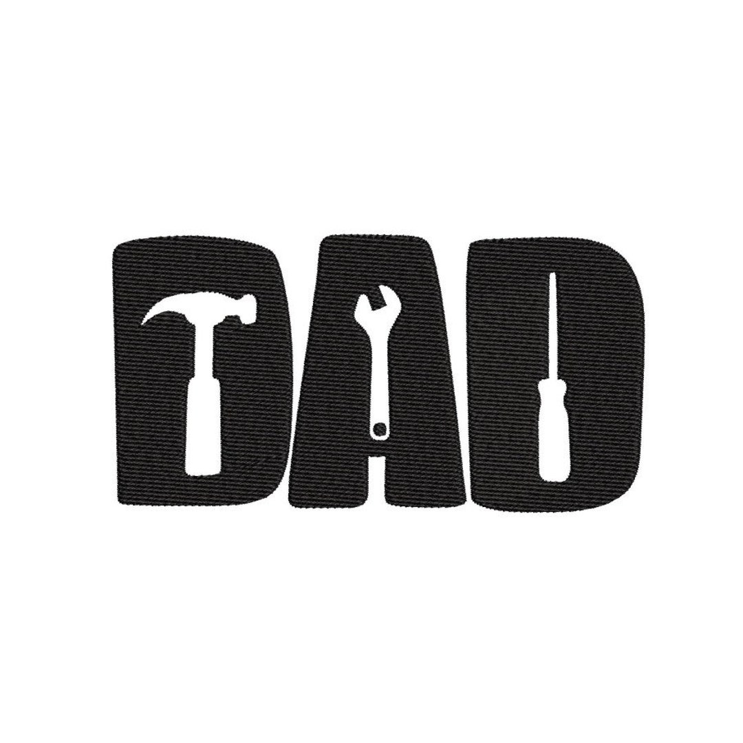 Dad Machine Embroidery Design, 4 Sizes, Instant Download - Etsy