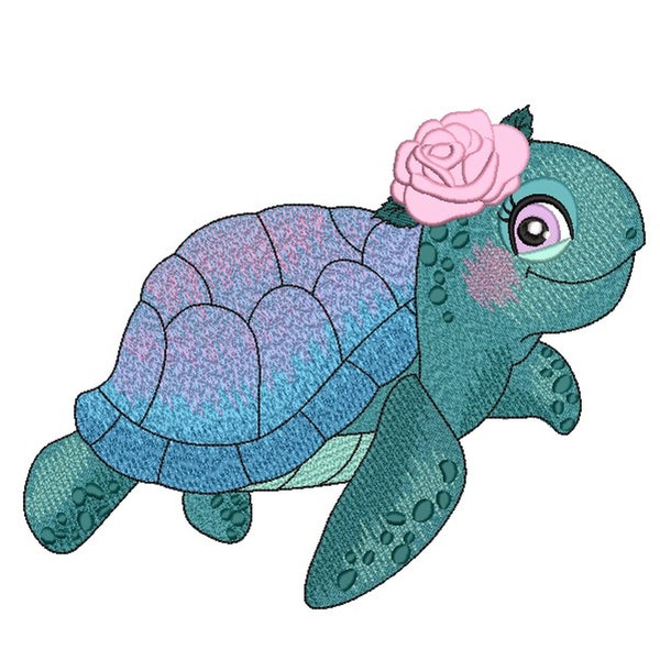 Turtle Embroidery - Etsy