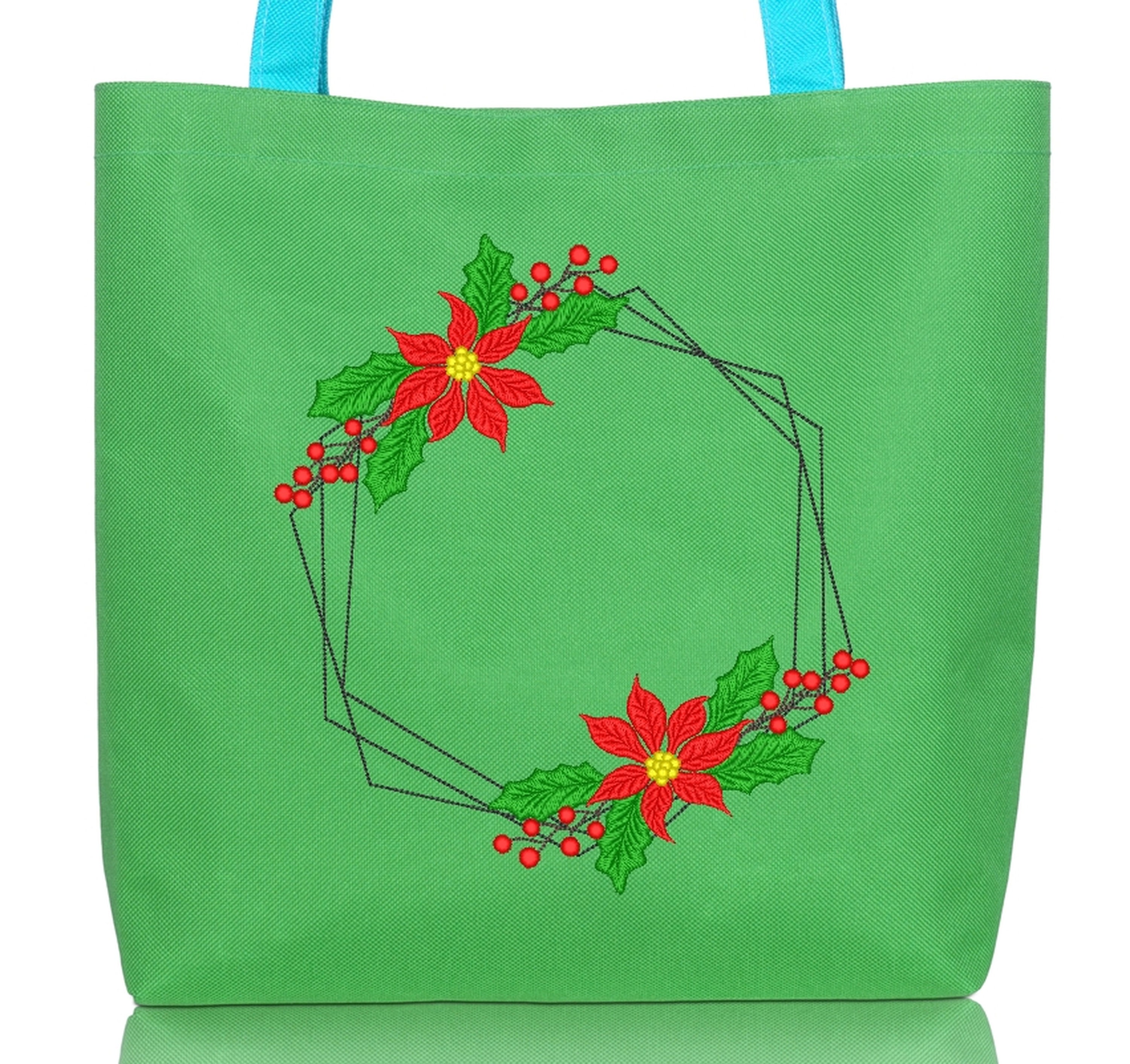 Christmas Frame Machine Embroidery Design 4 Sizes Instant - Etsy