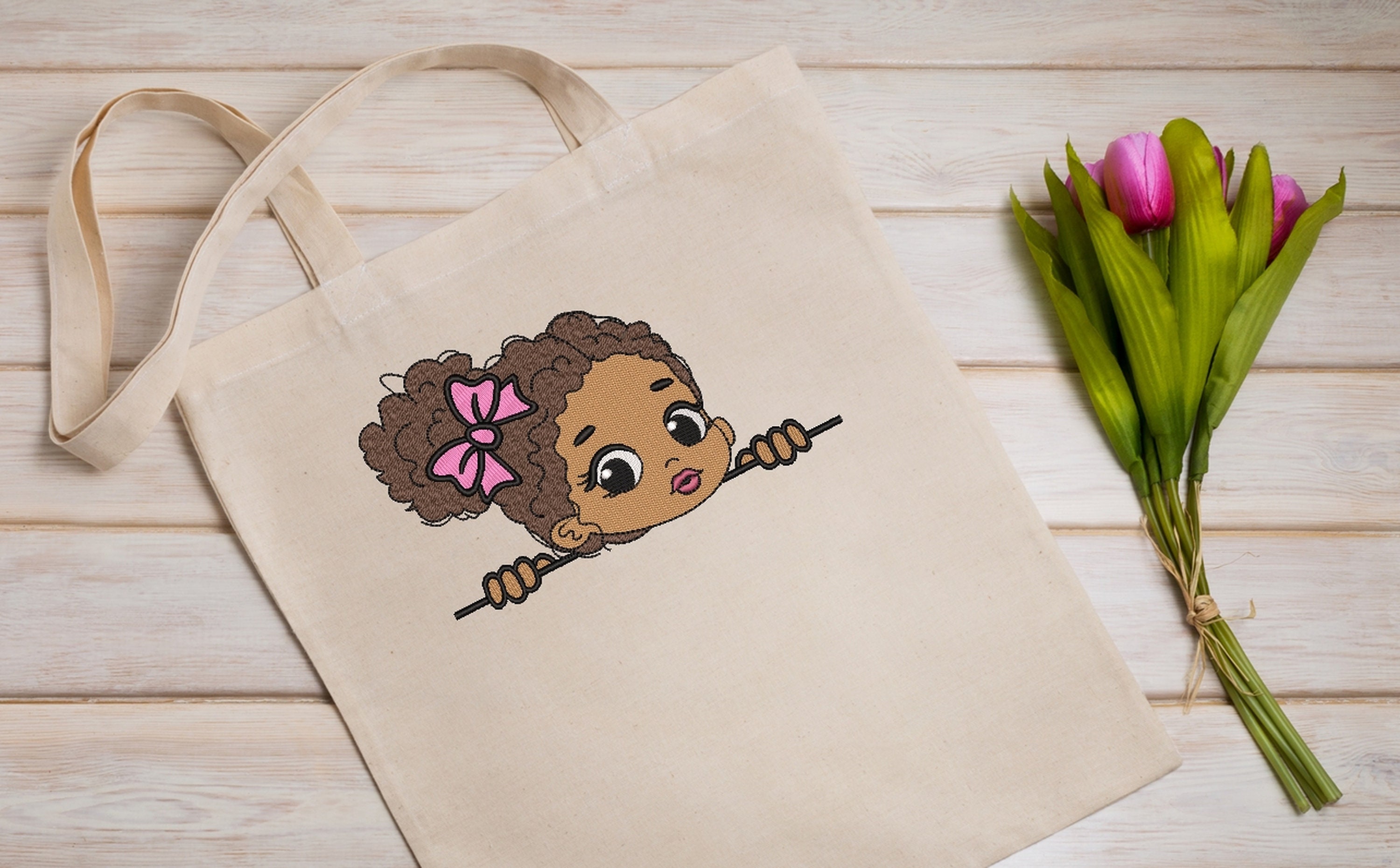 Girl Embroidery Design 5 Sizes Instant Download - Etsy