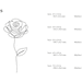 One Line Rose Machine Embroidery Design, 5 Sizes, Instant Download - Etsy