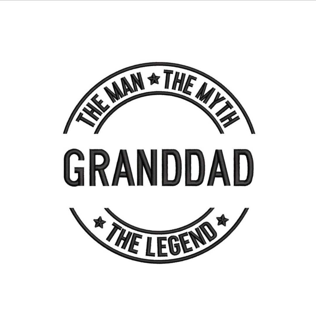 Granddad Machine Embroidery Design, 4 Sizes, Instant Download - Etsy