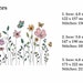 Flowers Machine Embroidery Design, 3 Sizes, Instant Download - Etsy