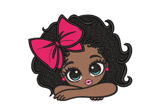 Girl Embroidery Design 3 Sizes Instant Download - Etsy