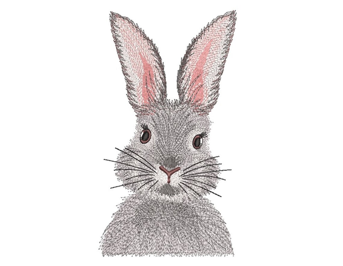 Bunny Embroidery Design, 3 Sizes, Instant Download - Etsy