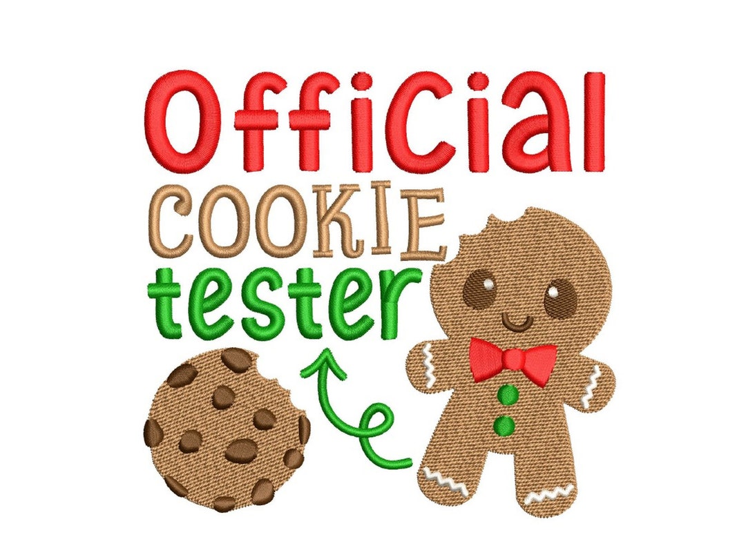 Official Cookie Tester Embroidery Design, 4 Sizes, Instant Download - Etsy