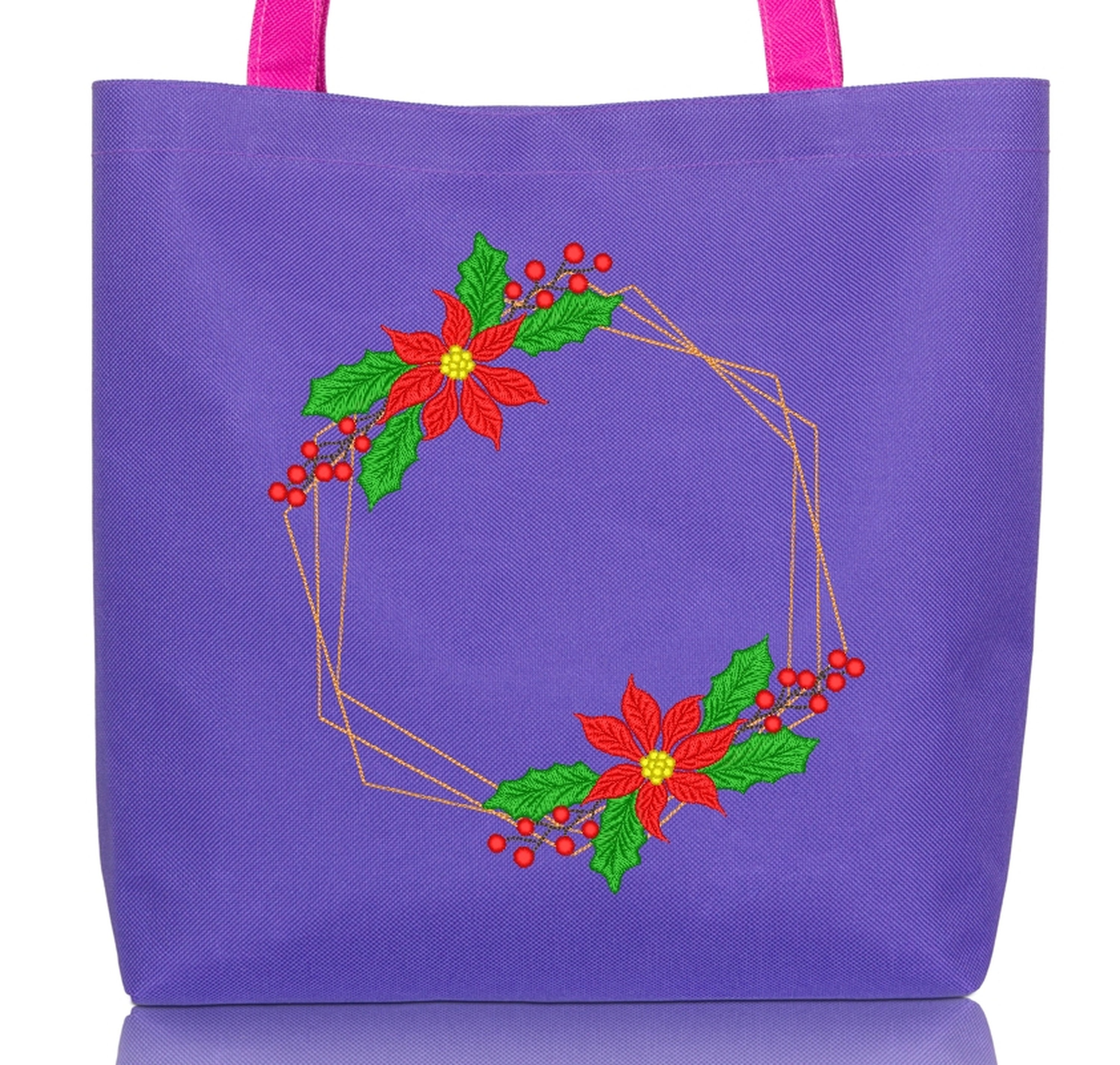 Christmas Frame Machine Embroidery Design 4 Sizes Instant - Etsy