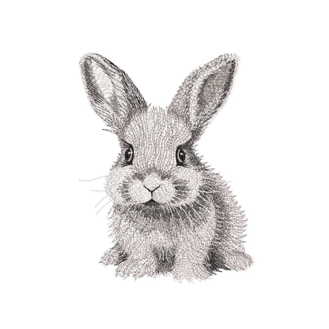 Bunny Embroidery Design, 3 Sizes, Instant Download - Etsy