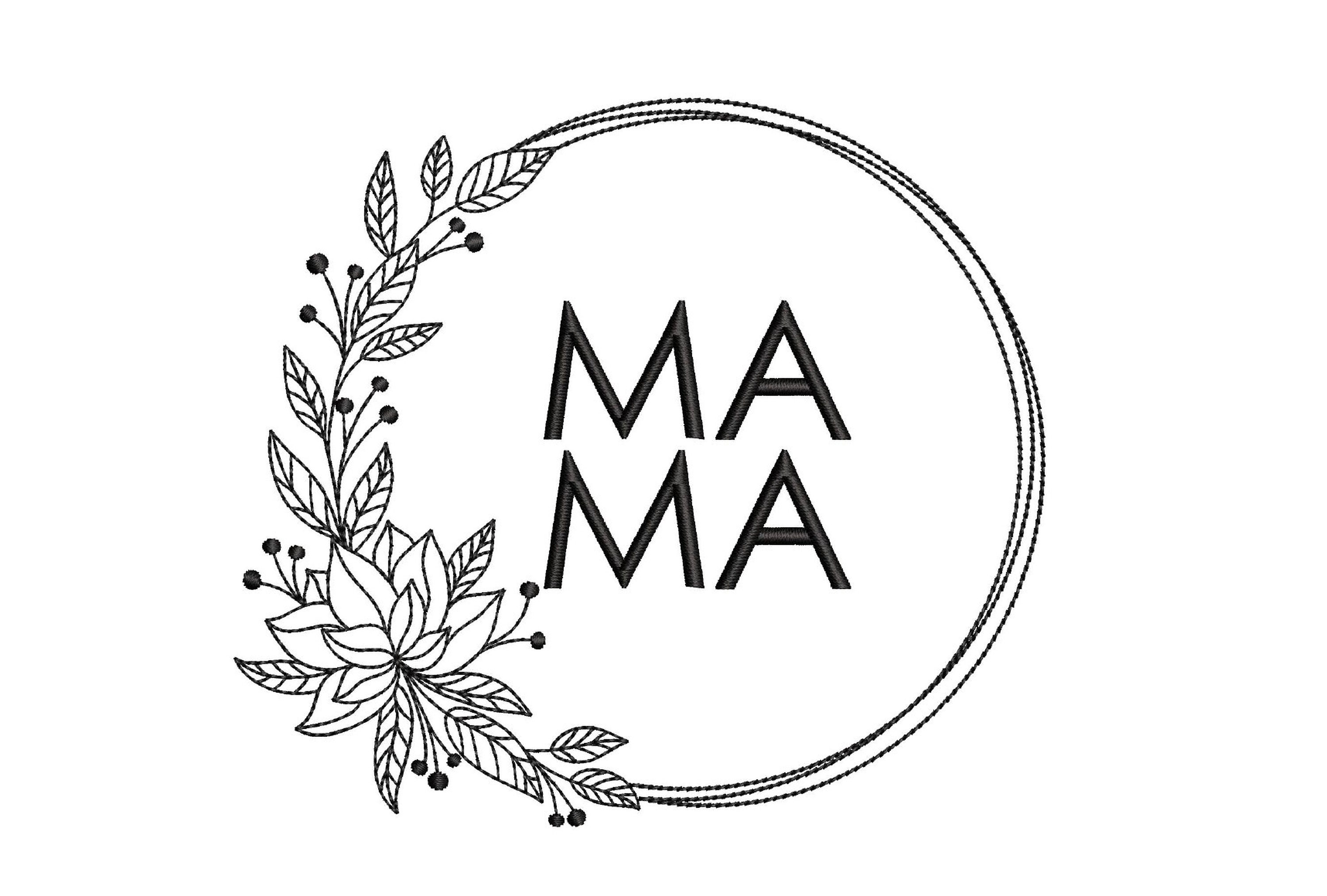 Mama Machine Embroidery Design, Mother's Day Embroidery, Gift for Mom ...