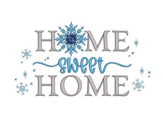 Sweet Home Embroidery Design 3 Sizes Instant Download - Etsy