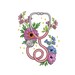 Nurse Embroidery Design, Stethoscope Embroidery File, 3 Sizes, Instant ...