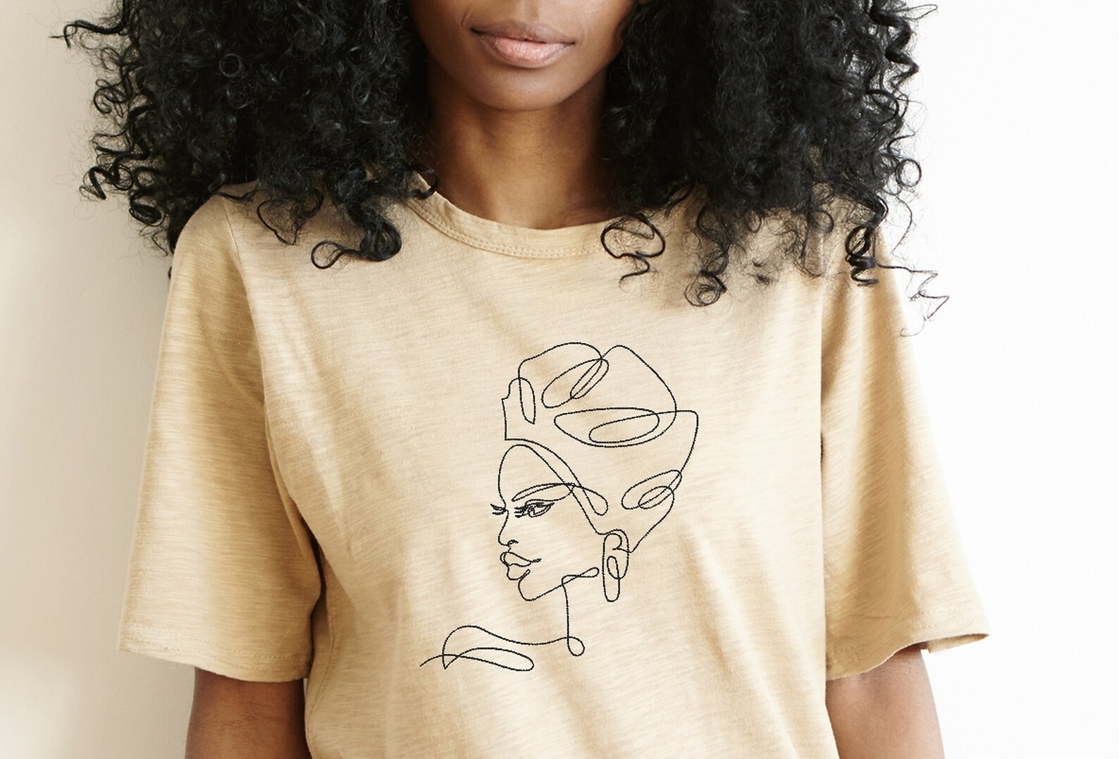 African Woman One Line Embroidery Design, 6 Sizes, Instant Download - Etsy
