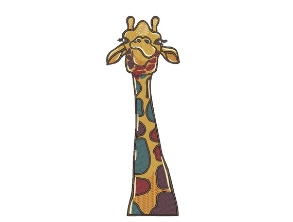 Giraffe Embroidery Design 5 Sizes Instant Download - Etsy