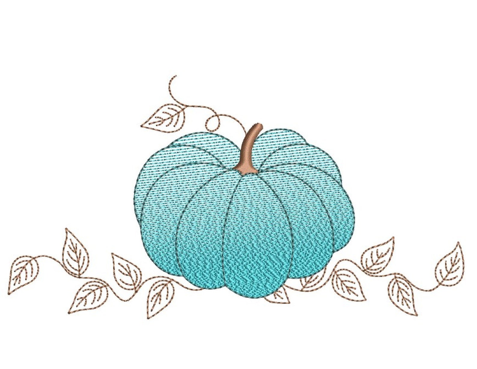 Pumpkin Embroidery Design 4 Sizes Instant Download - Etsy