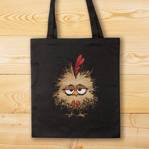 Funny Chicken Embroidery Design, Cute Chicken Machine Embroidery File ...