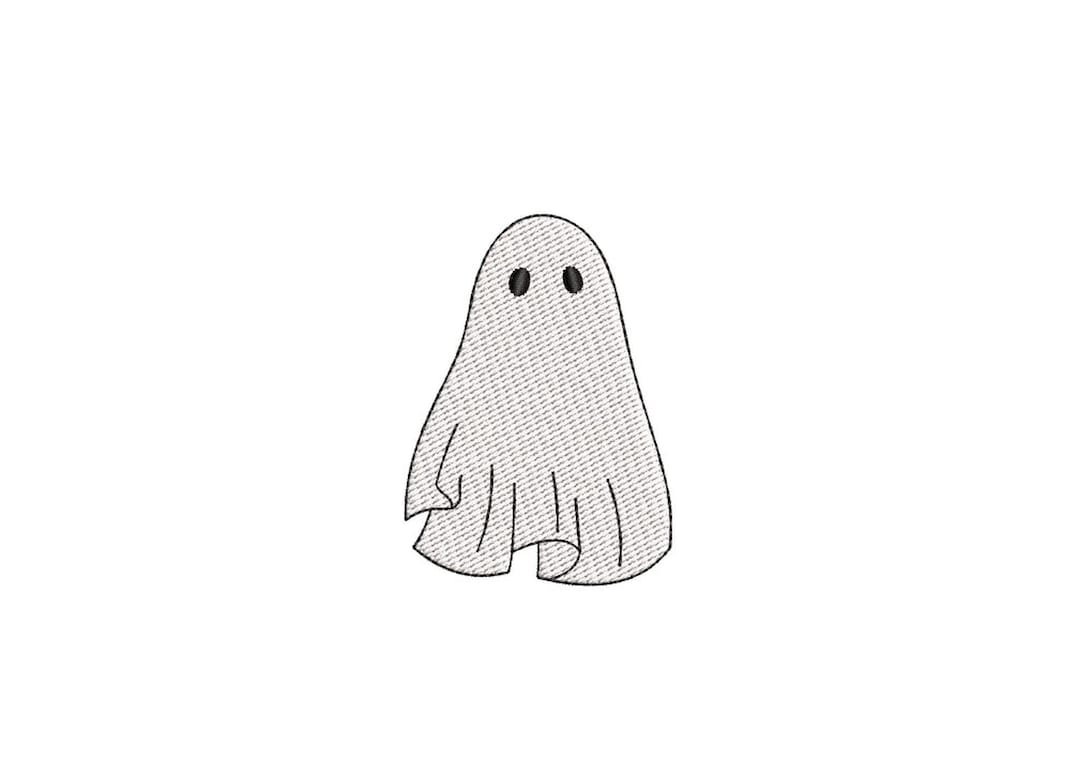 Mini Cute Ghost Machine Embroidery Design, Halloween Embroidery File, 3 ...
