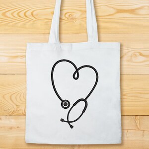 Nurse Embroidery Design, Stethoscope Embroidery File, 4 Sizes, Instant ...
