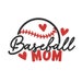 Baseball Mom Embroidery Design, Sports Mom Embroidery Design, 3 Sizes ...