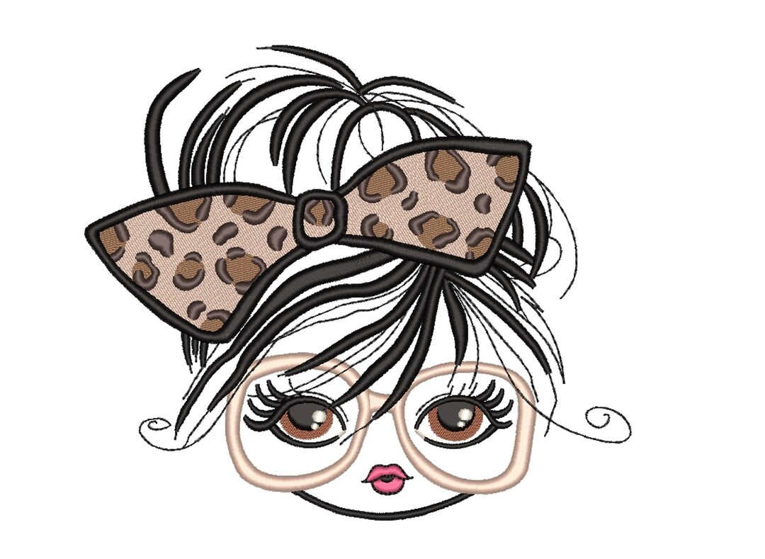 Girl Embroidery Design, 3 Sizes, Instant Download - Etsy