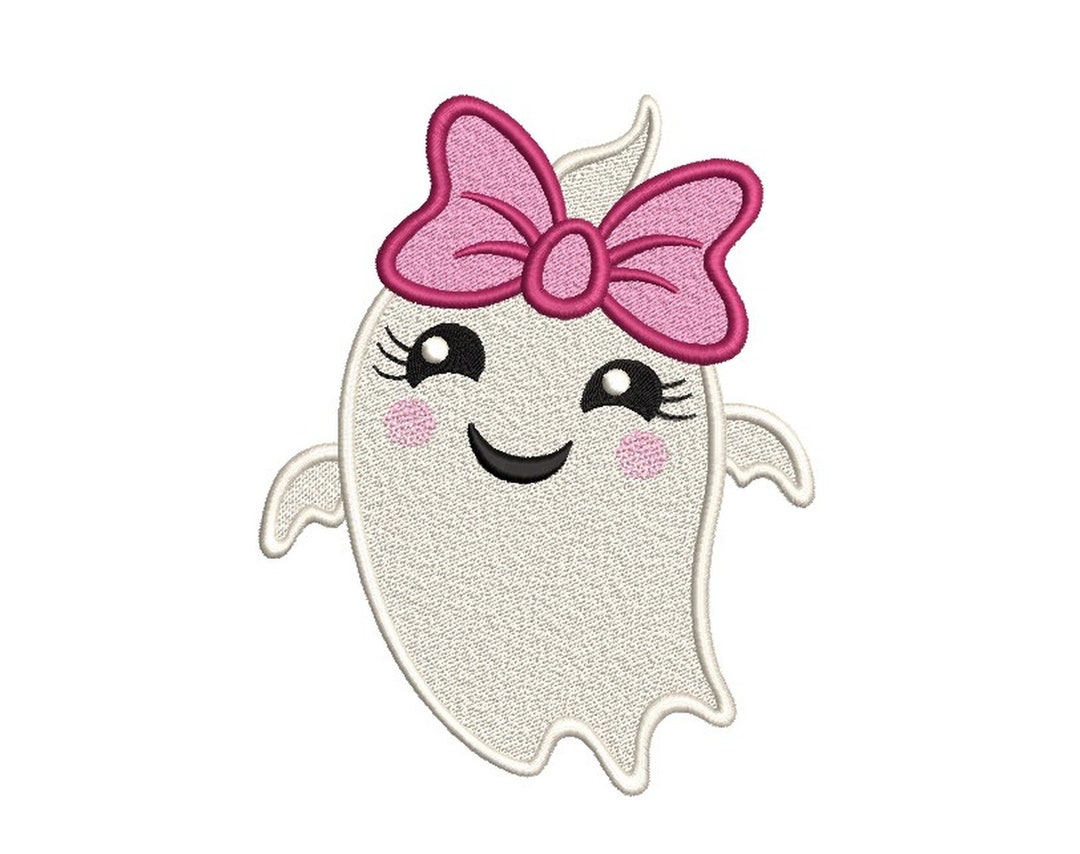Baby Girl Ghost Machine Embroidery Design, 4 Sizes, Instant Download - Etsy