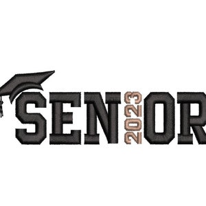 Senior 2023 Embroidery Design, Graduation Embroidery File, 4 Sizes ...