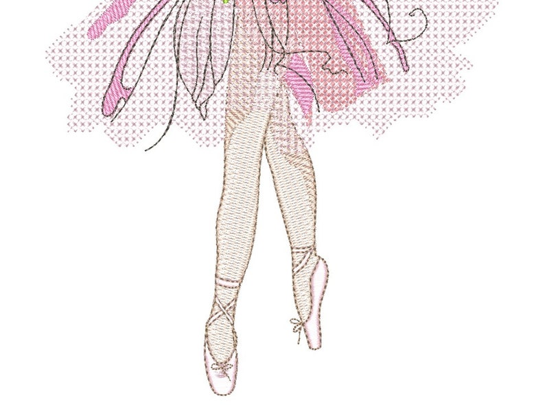Ballerina Embroidery Design, 3 Sizes, Instant Download - Etsy