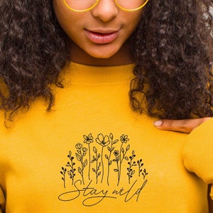 Stay Wild Machine Embroidery Design, 5 Sizes, Instant Download - Etsy