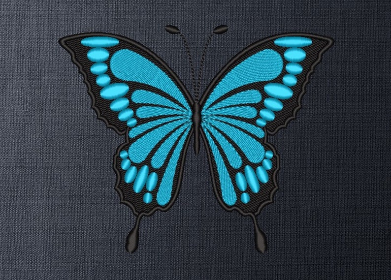 Butterfly Machine Embroidery Design Insect Embroidery Design | Etsy