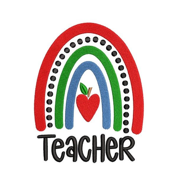 Teacher Embroidery - Etsy