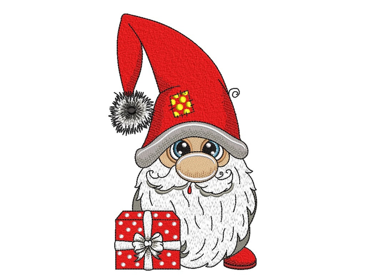 Christmas Gnome Embroidery Design 4 Sizes Instant Download - Etsy