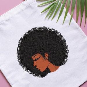 African American Woman Embroidery Design Black Girl Magic Machine ...