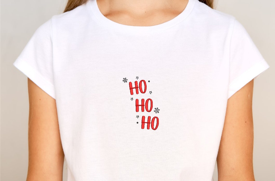 Ho Ho Ho Embroidery Design Christmas Embroidery File 2 | Etsy