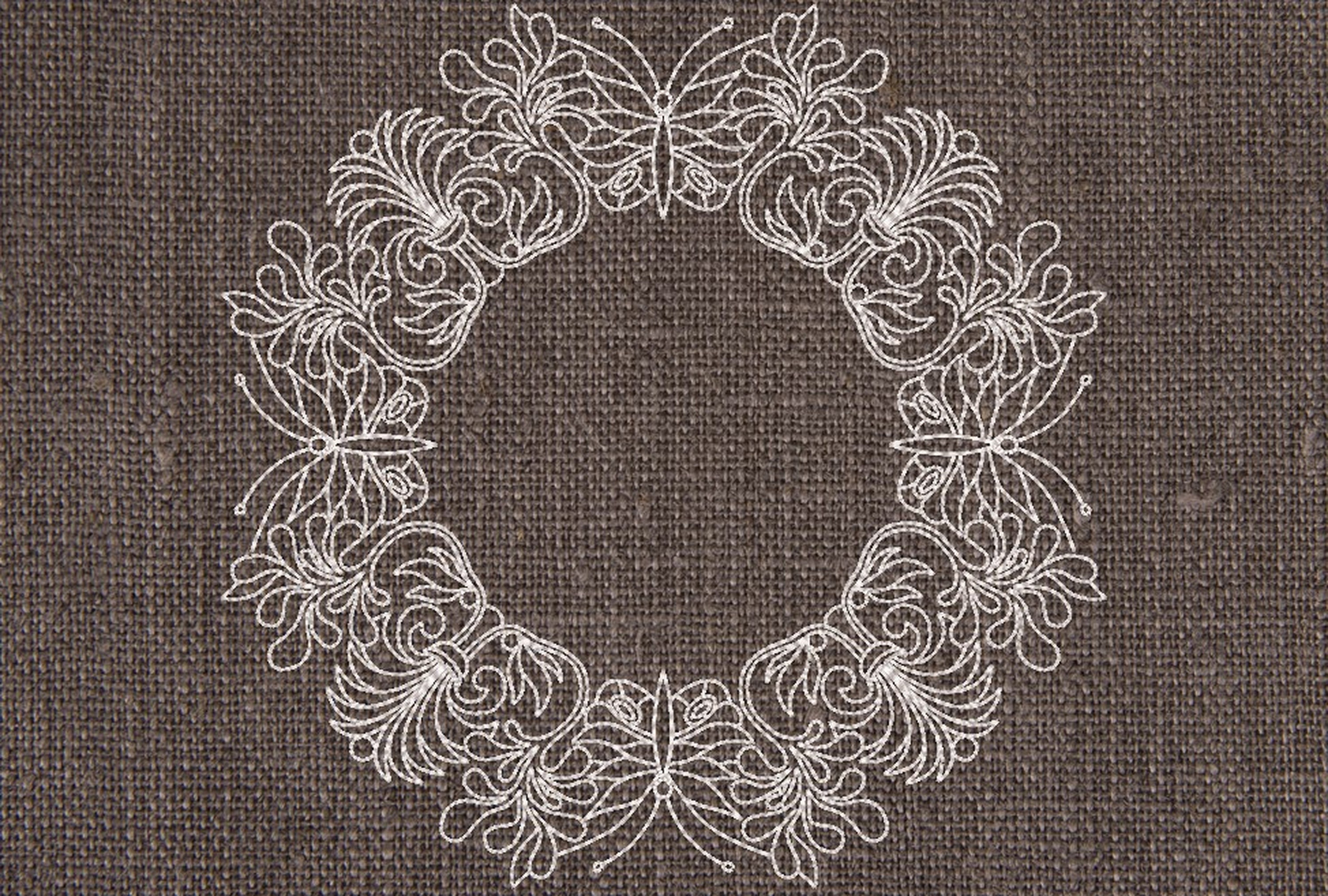 Frame embroidery design Flower frame embroidery design | Etsy