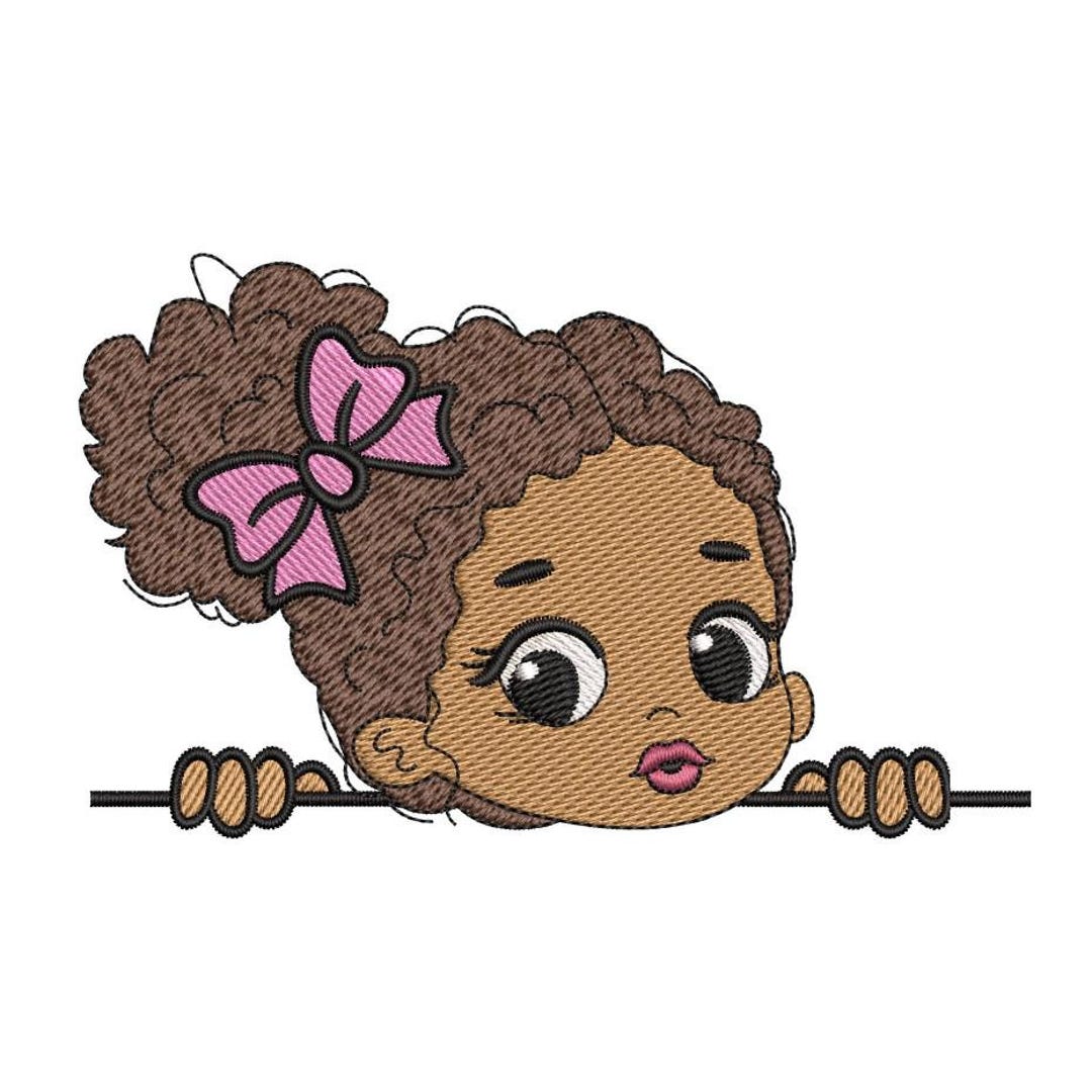 Girl Embroidery Design, 5 Sizes, Instant Download - Etsy