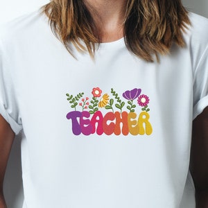 Teacher Embroidery Design, Back to School Embroidery, Teacher Gift ...