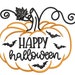 Pumpkin Machine Embroidery Design, Happy Halloween Embroidery File, 4 ...
