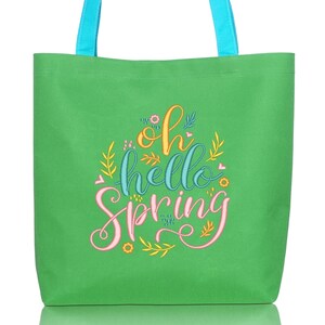 Hello Spring Machine Embroidery Design, 4 Sizes, Instant Download - Etsy
