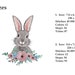 Bunny Embroidery Design, 2 Sizes, Instant Download - Etsy