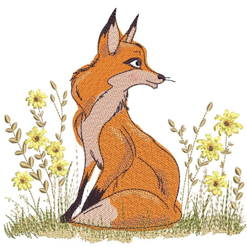 Fox Embroidery - Etsy