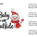 Baby It's Cold Outside Embroidery Design, Snowman Embroidery File ...