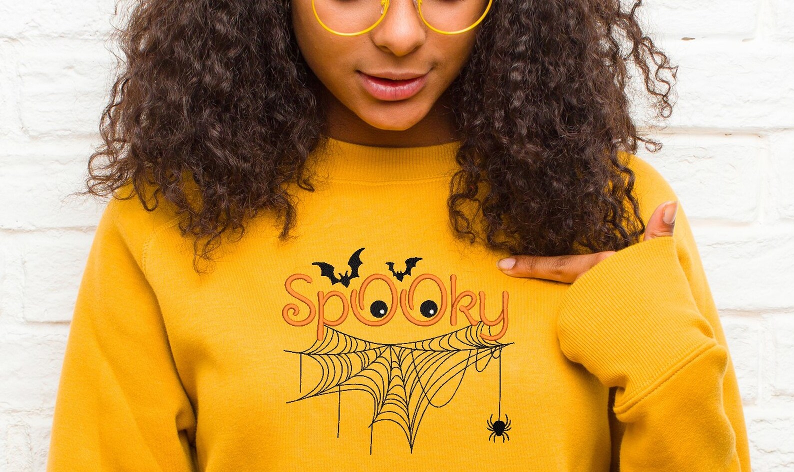Spooky Embroidery Design, Halloween Embroidery File, 5 Sizes, Instant ...