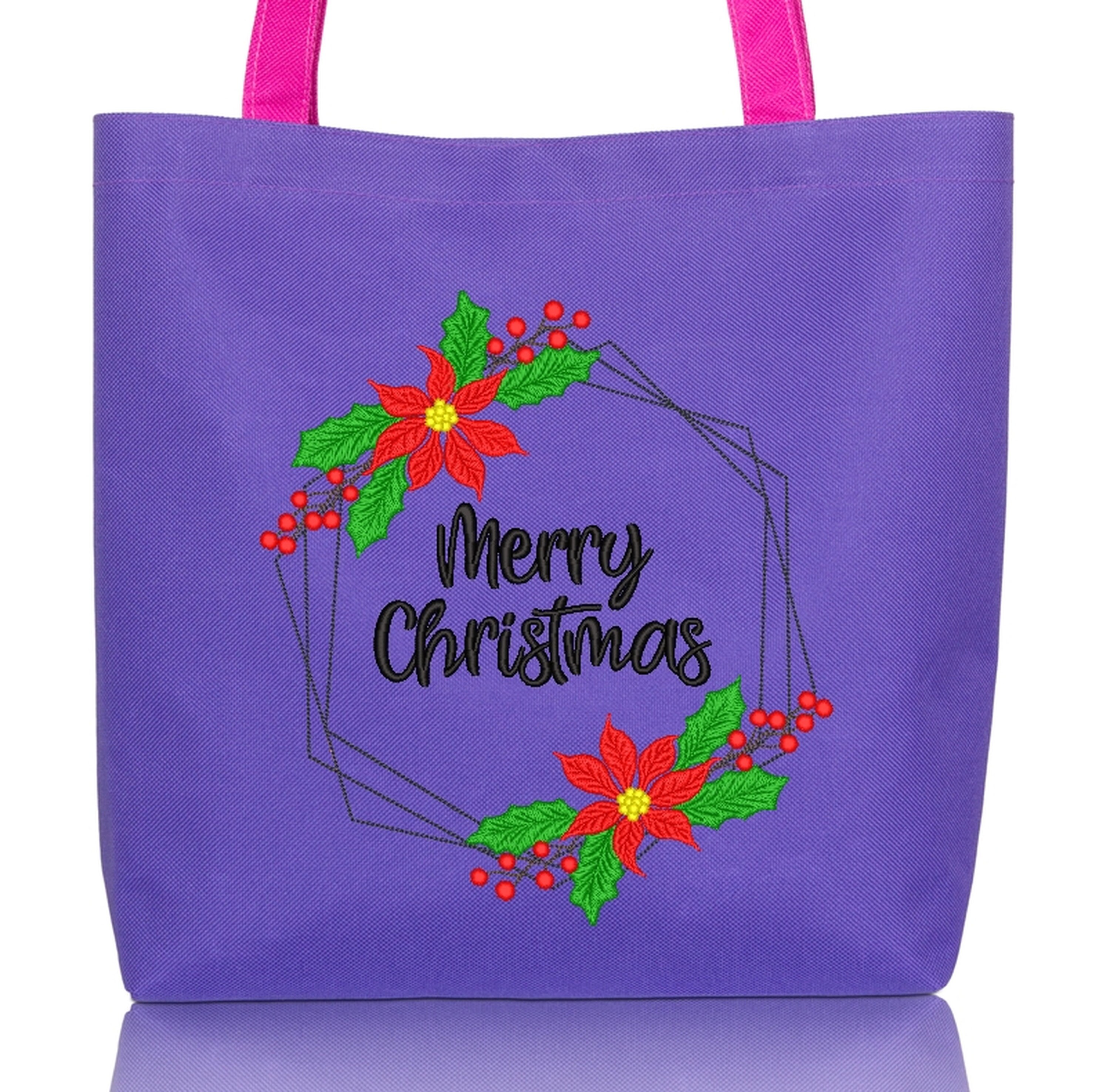 Christmas Frame Embroidery Design 4 Sizes Instant Download - Etsy